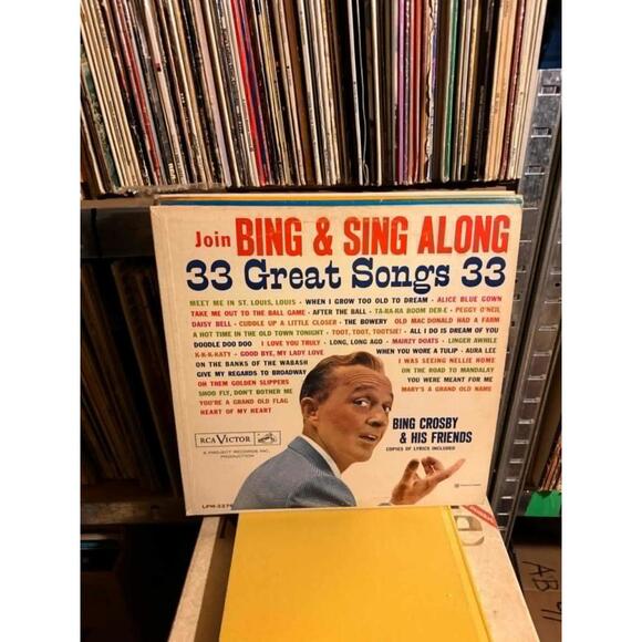 Media | Bing Crosby Join Bing Sing Along 33 Great Songs 33rpm Vg Ab91 ...
